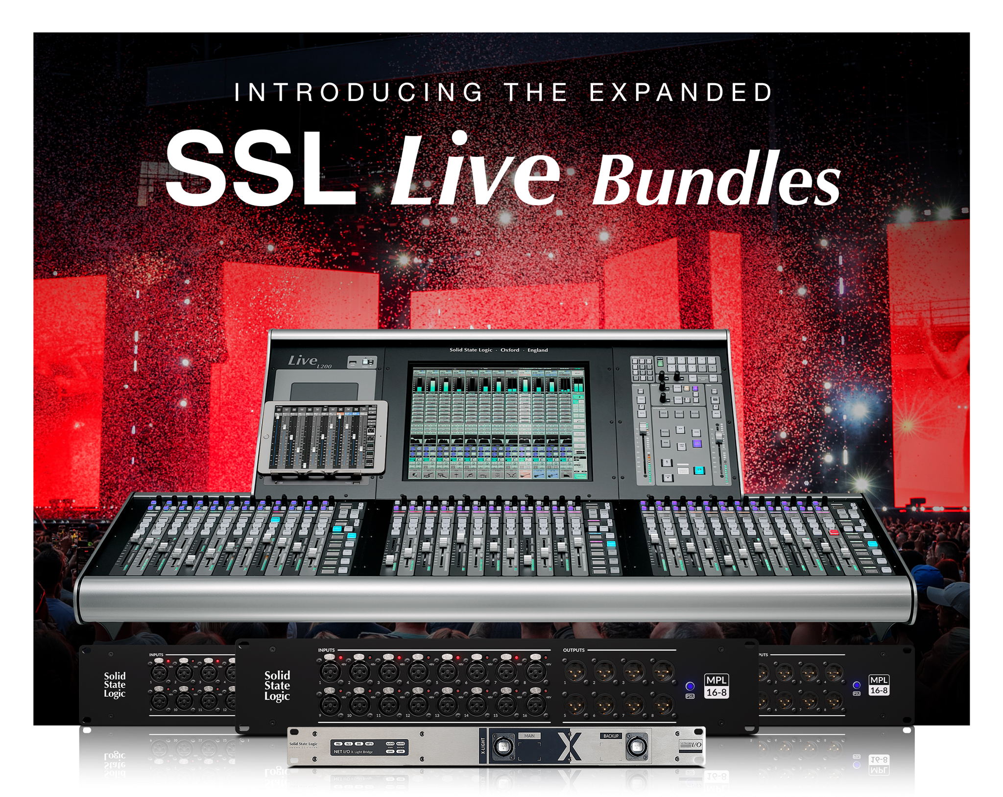 Solid State Logic Expands its SSL Live Range Bundles with the new MPL 16-8 Stagebox - TWICE